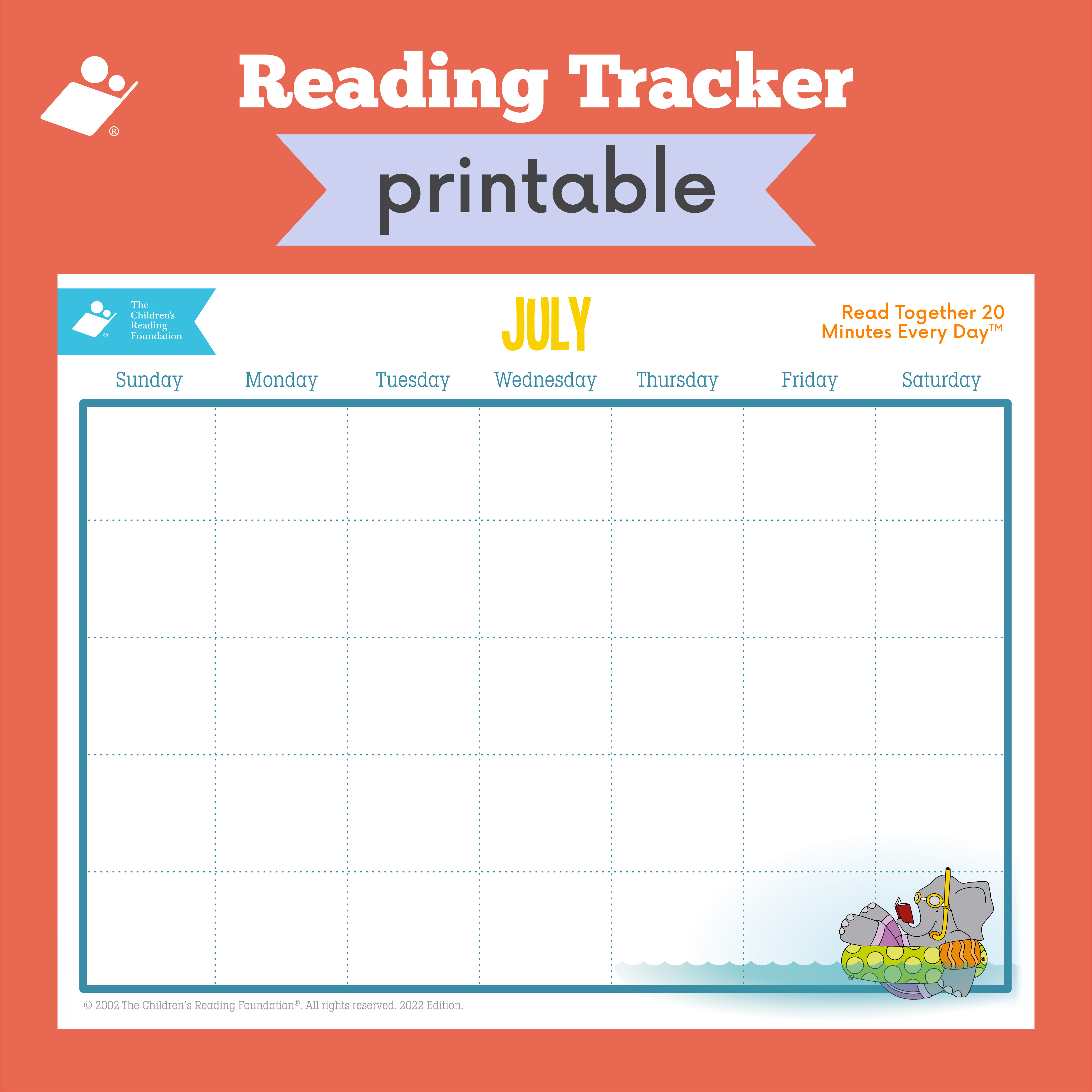 Reading Trackers - Reading Foundation