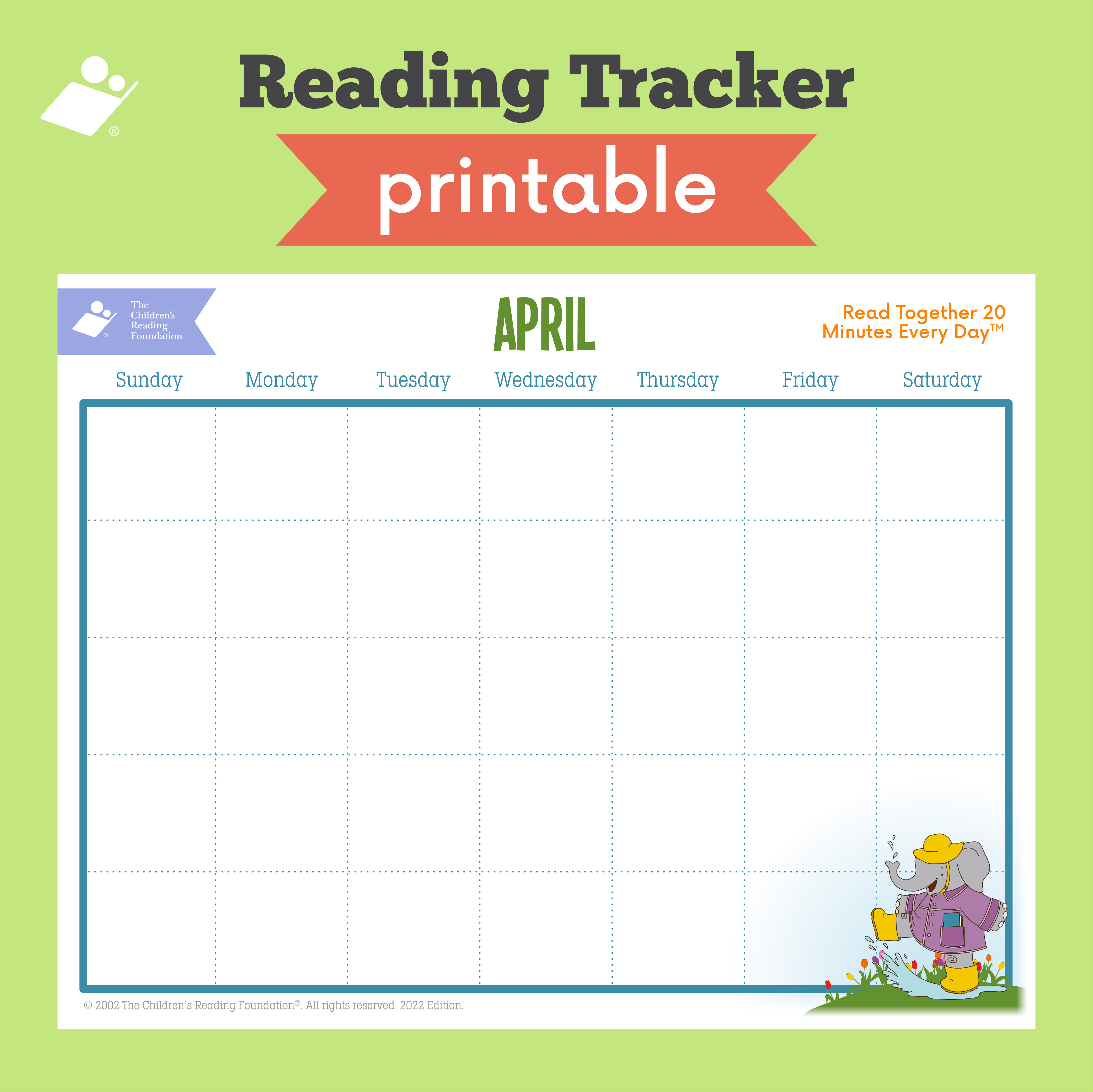 Reading Trackers - Reading Foundation
