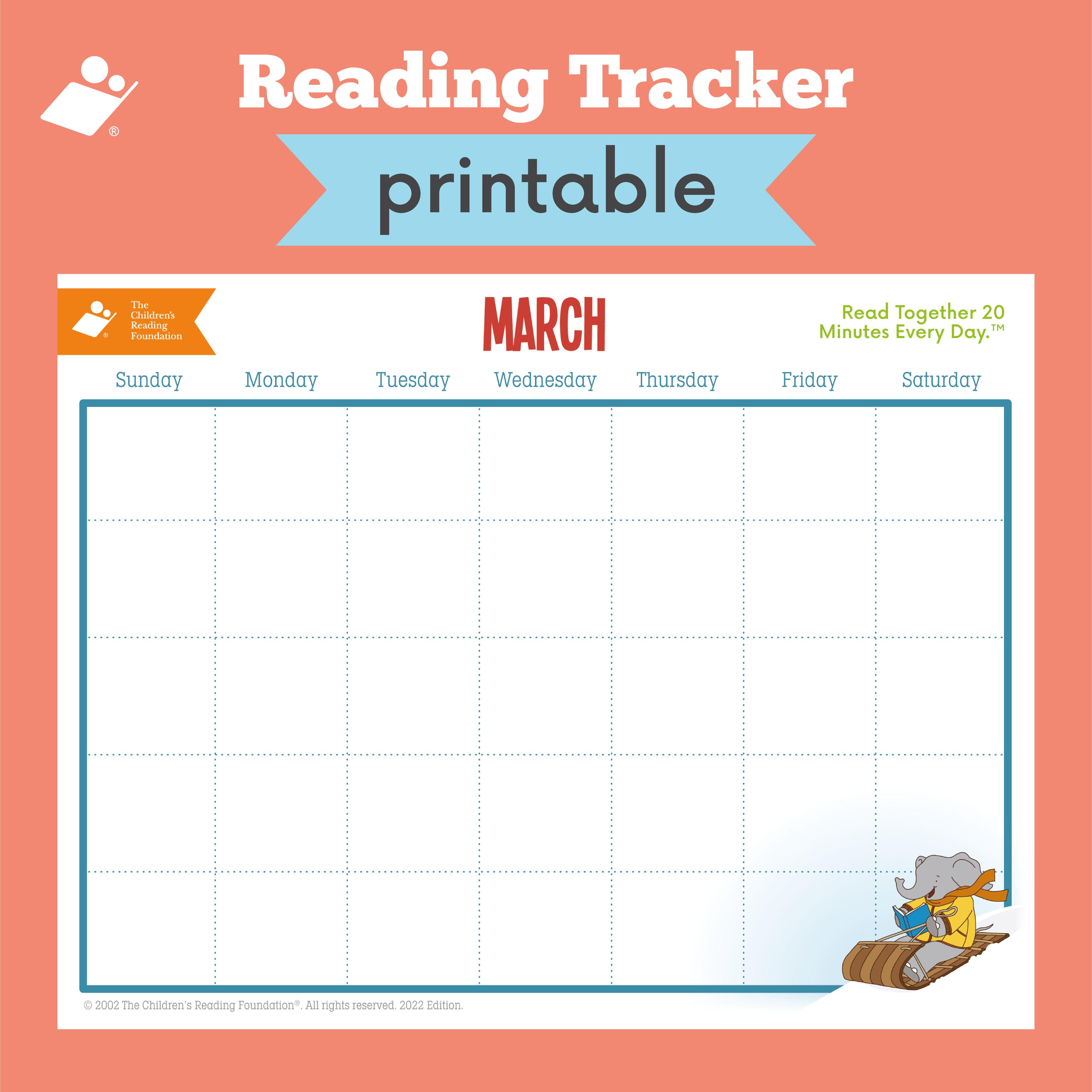 Reading Trackers - Reading Foundation